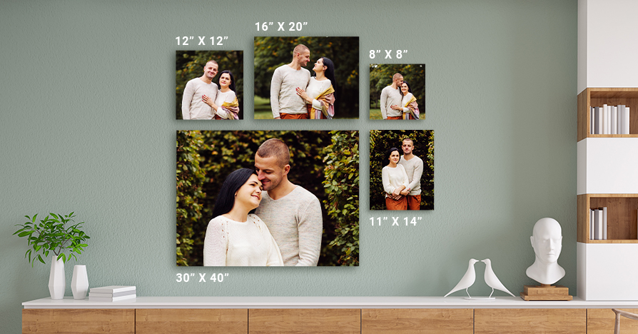 Most Popular Canvas Prints Sizes Styled At Home